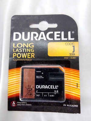 2 batteries Duracell AlMn 4LR61 6V High Energy 4918 Flat Pack J 7K67 | eBay