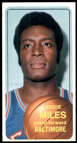1970-71 Topps Basketball Eddie Miles (E) Baltimore Bullets #159 | eBay
