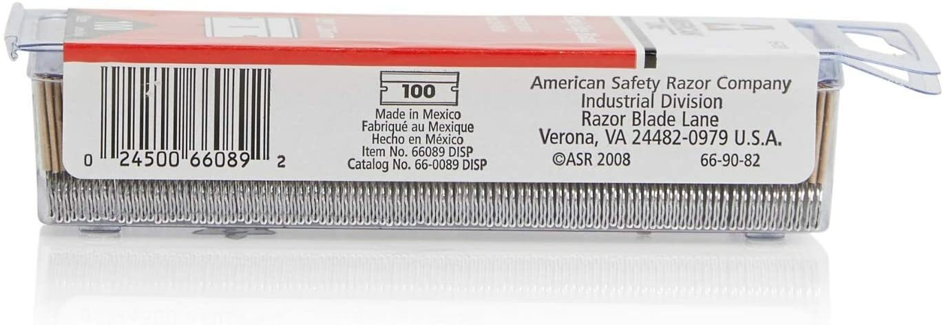 American Line Razor Blades - Single Edge Blades size .009″ (100 pcs per ...