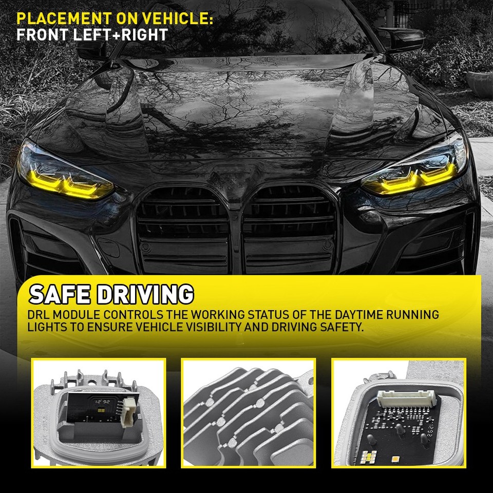 4X Yellow Angel eyes DRL LED Module For BMW G80 M3/G82 M4/G22/G26 ...