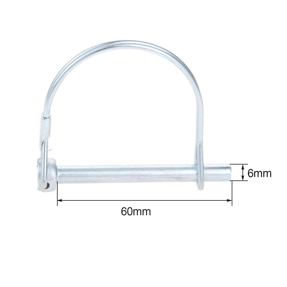 D Shape Coupler Safety Pins Latch Tow Hitch Split Pin Quick Lock Buckle ...