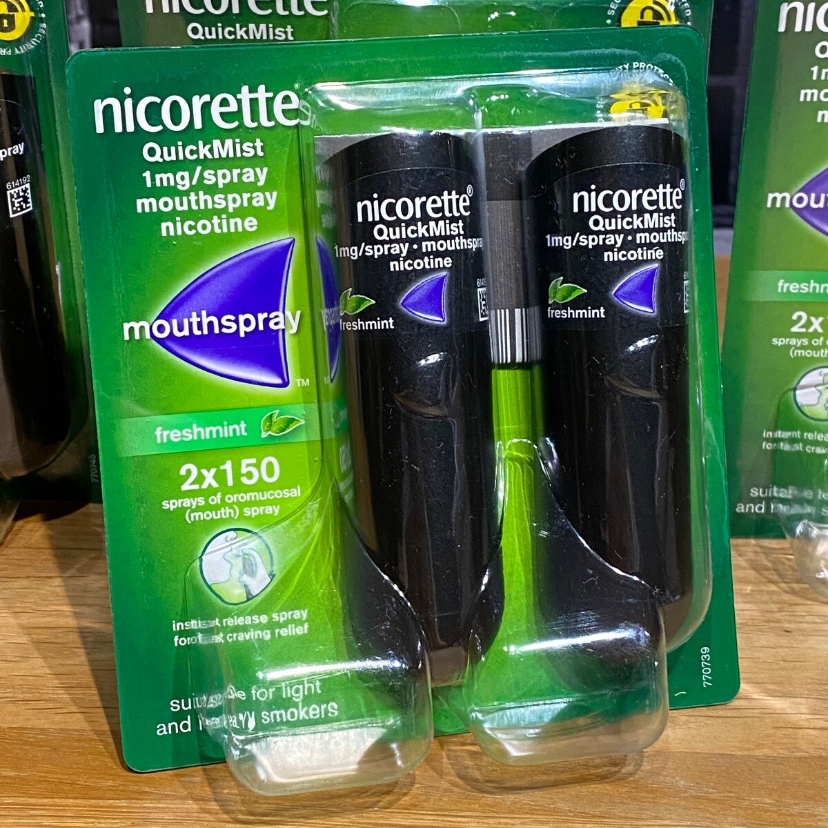 Nicorette Quickmist Mouthspray Freshmint Duo Nicotine Pack of 2 x 150 ...