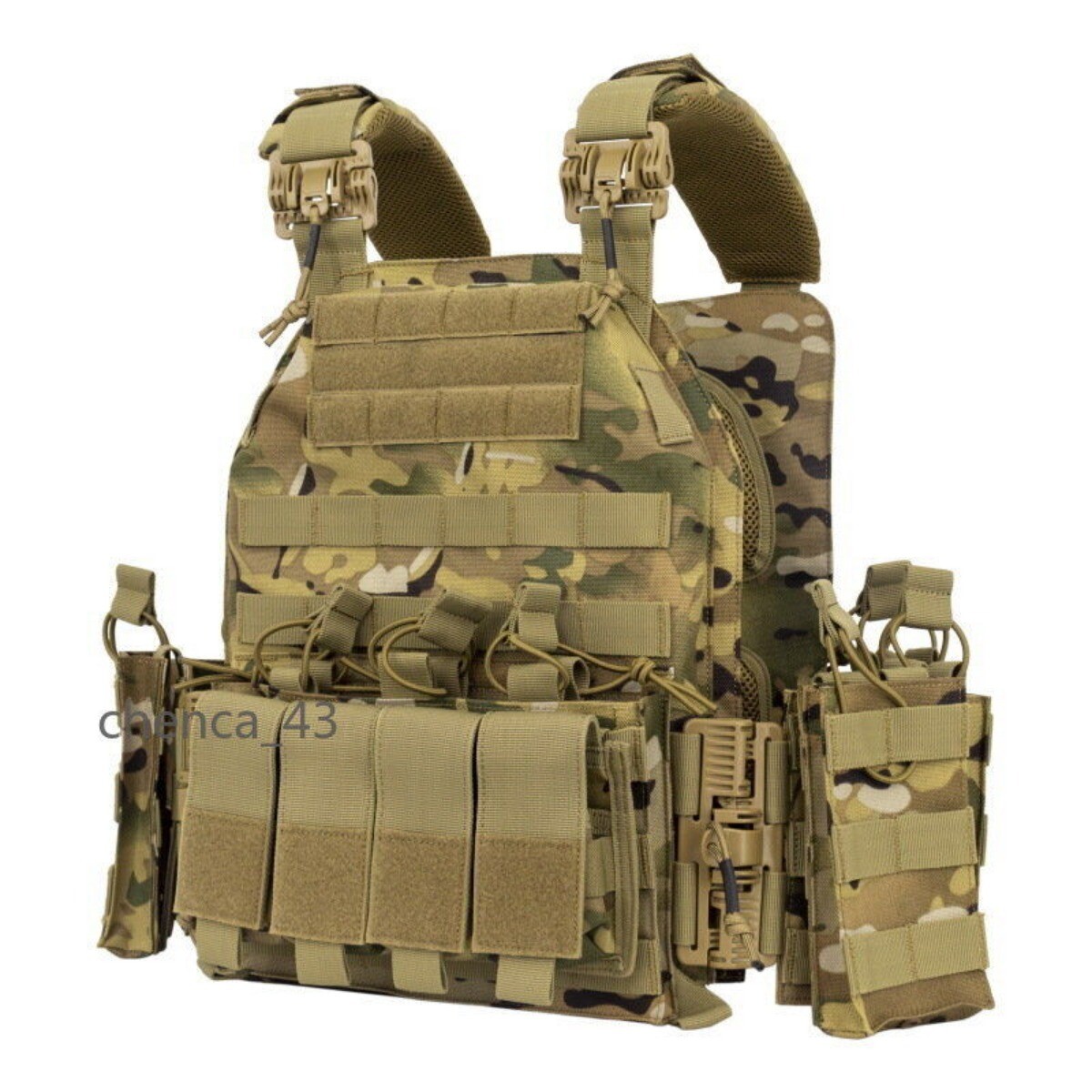 Tactical Vest Bulletproof Chest Rig Outdoor Multi Lightweight ...