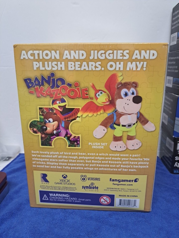 Banjo-Kazooie Plush Limited Box Set 9" & 6" Official Rare Posable ...