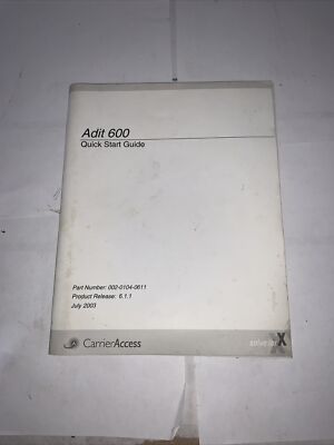 Multiplexers - Carrier Access Adit 600