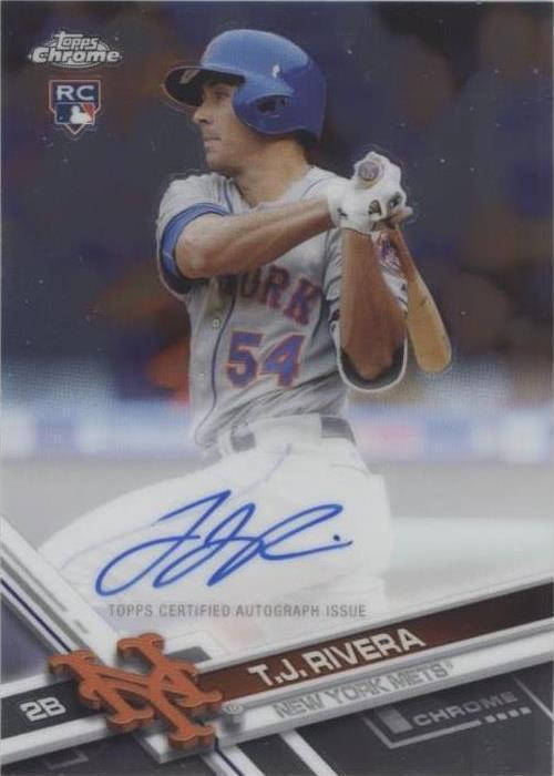 2017 Topps Chrome - Rookie Autographs T.J. Rivera #RA-TR (AU, RC) for ...