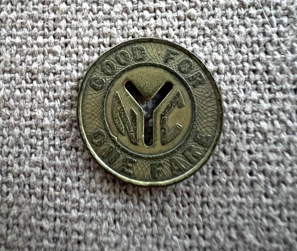 RARE Vintage 1950's NYC Subway Token New York City Transit Authority Y ...