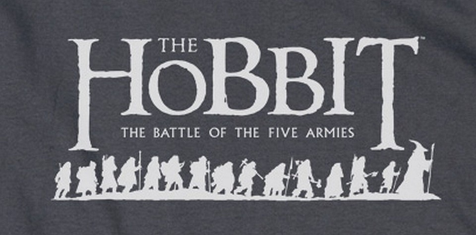 The Hobbit Trilogy "Walking Logo" Pullover Hoodie, Sweatshirt or Long ...