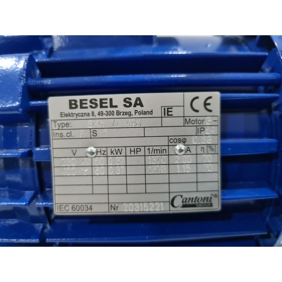 BESEL SKH 71-4B2 0,37KW Motor Via Dhl Express | eBay