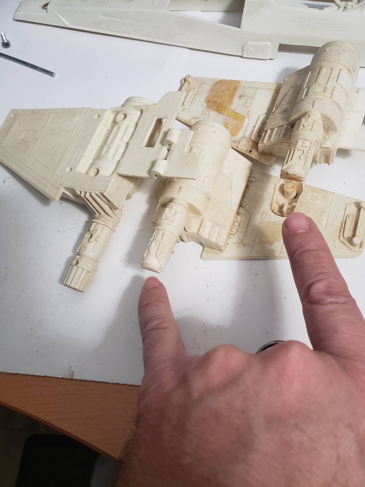 Vintage X-wing Parts Lot with Issues Project or parts 1977 | eBay