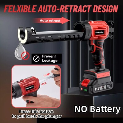 Electric Cordless Caulking Glass Mastic Sealant Glue Gun For Makita 18V ...