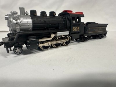 Model Power 6720 HO Scale ATSF 605 Steam Locomotive & Tender W/DCC | eBay
