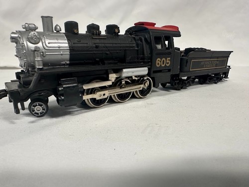 Model Power 6720 HO Scale ATSF 605 Steam Locomotive & Tender W/DCC | eBay
