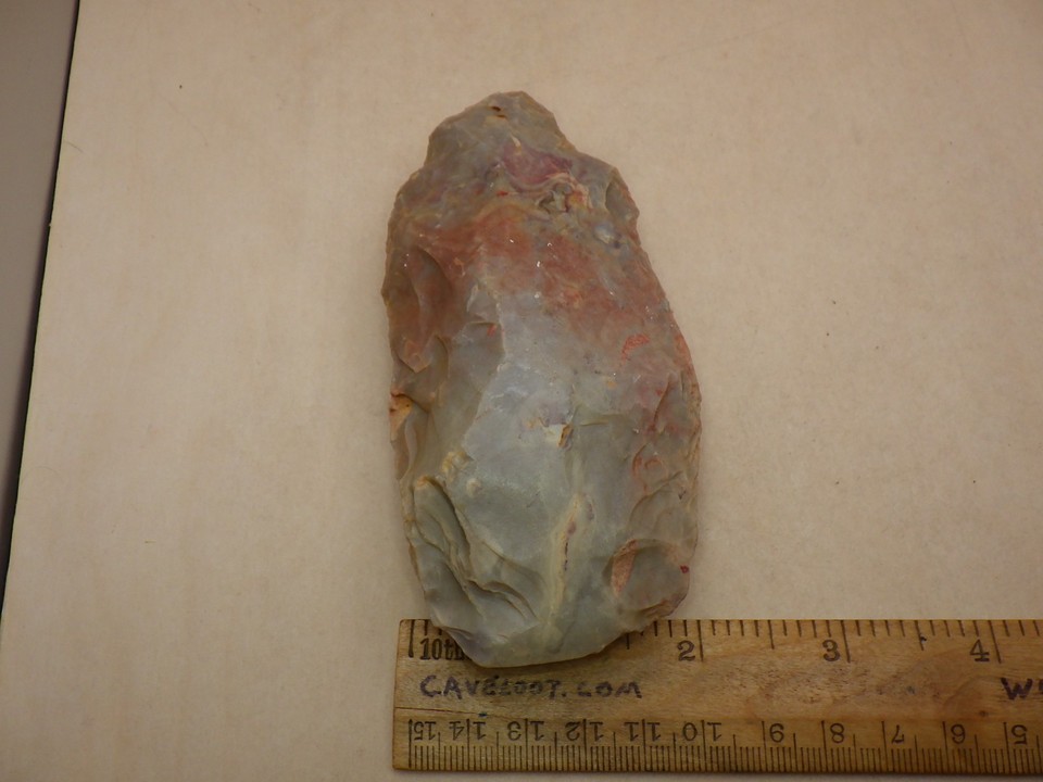 Native American Hand Axe Chopper Stone Tool - Primitive Chert/Jasper ...