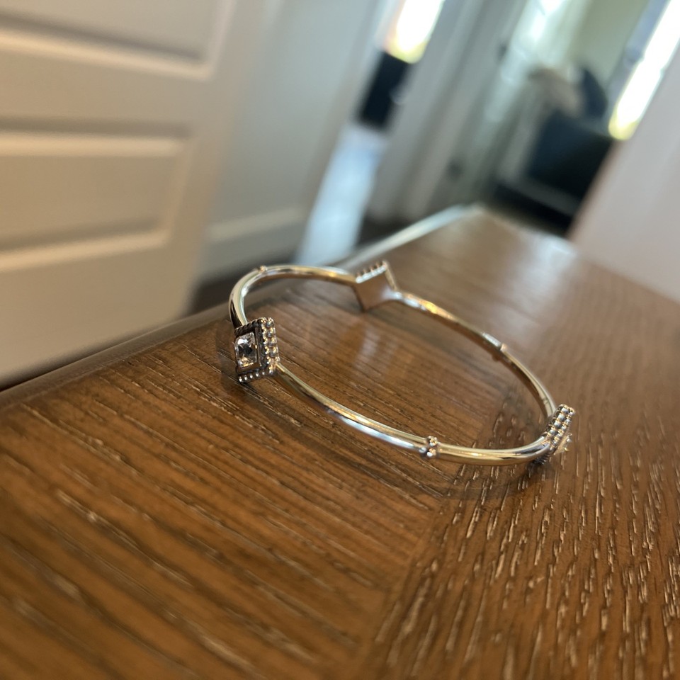 Brighton Twinkle Trio Square Bangle Bracelet Retailed $52 ***RETIRED*** | eBay