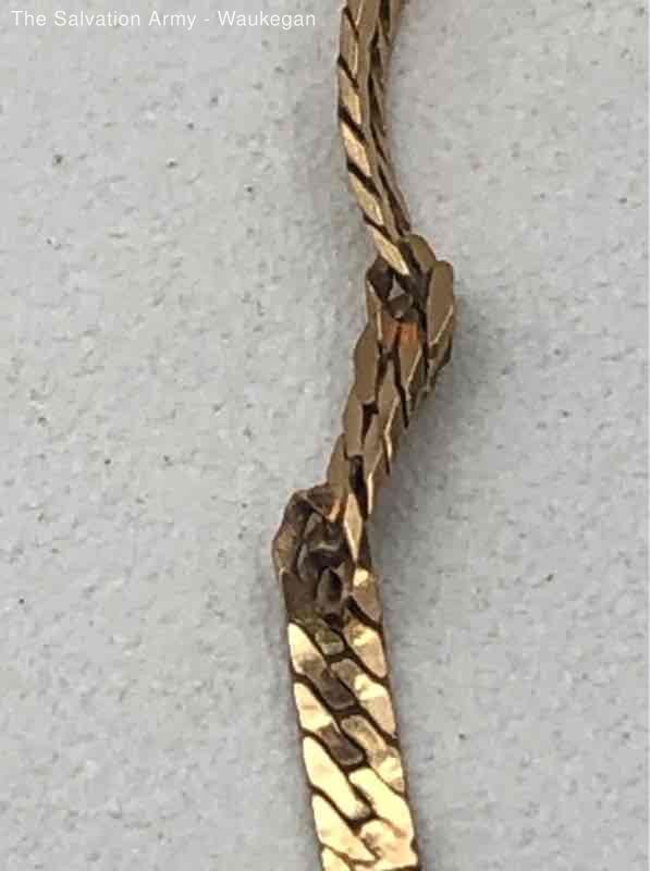 Womens 14K Gold Lightweight Classic Scrap Chain Necklace 3.49g | eBay