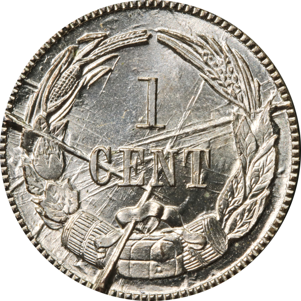 "1861" (1961) Confederate Cent - Bashlow Restrike Silver | eBay