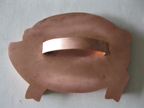 Vintage Large Pig Copper Cookie cutter Cape Cod Copper Works Orleans ...