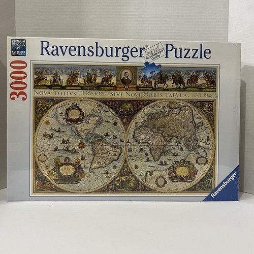 RAVENSBURGER 3000 PIECE PREMIUM PUZZLE 170548 Antique World Map 1665 ...