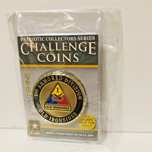 US Army USA Army 1st Armored Div Challenge Coin Patriotic Collector’s ...
