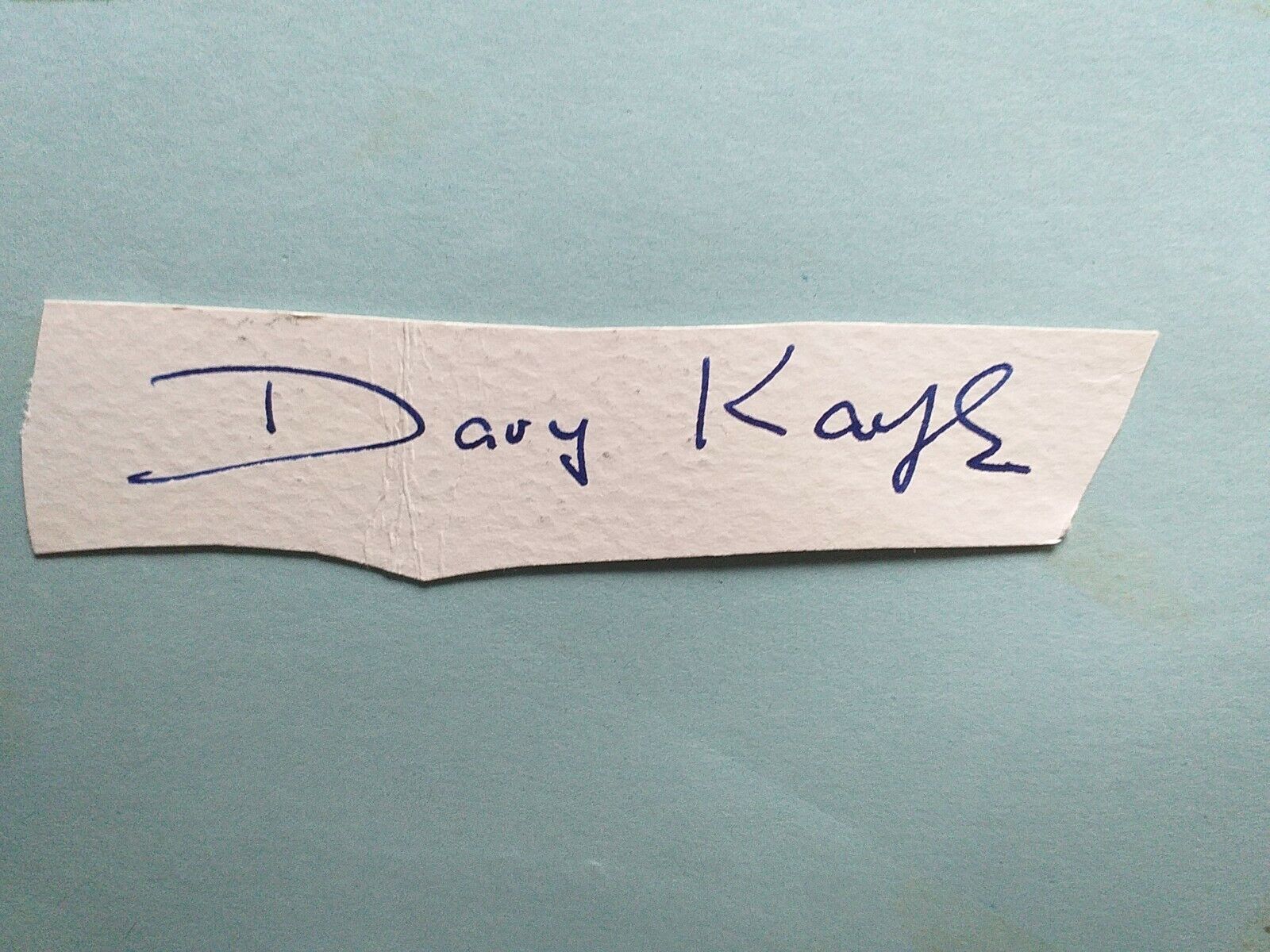 CARRY ON STAR DAVY KAYE MBE Signed page from autograph Book of British ...