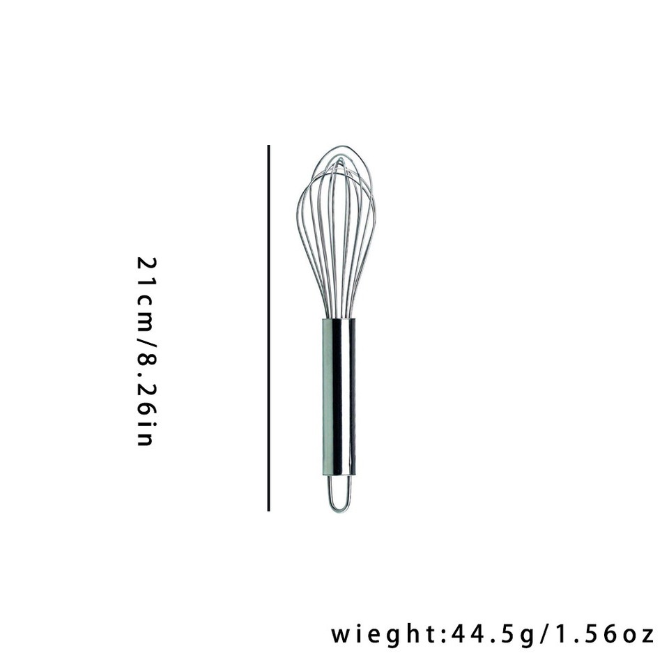 US 3 Pcs STAINLESS STEEL BALLOON WIRE WHISK WHIP MIX STIR BEAT 8/10/12 ...