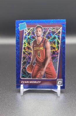 2021-22 PANINI DONRUSS OPTIC EVAN MOBLEY BLUE VELOCITY PRIZM RATED ...