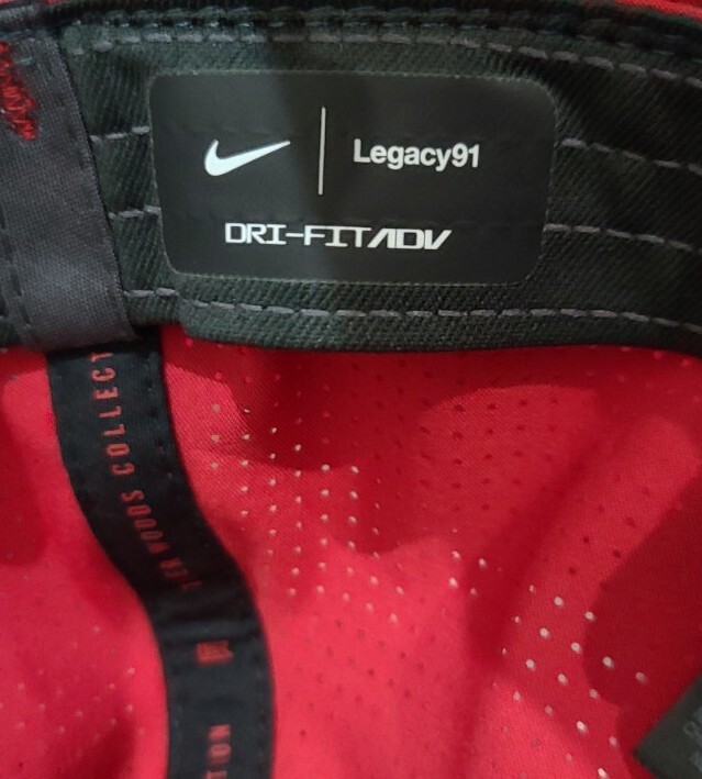 NEW Size S/M Nike TW Tiger Woods Collections Legacy 91 Golf Cap Red Hat ...