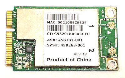 HP Broadcom BCM94312HMG BCM4312 WiFi Wireless Half Size Mini PCI-E Card ...