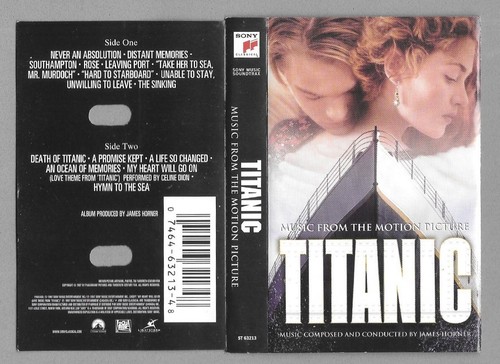 TITANIC , ORIGINAL SOUND TRACK , CASSETTE , 1997 , ( SONY MUSIC ...