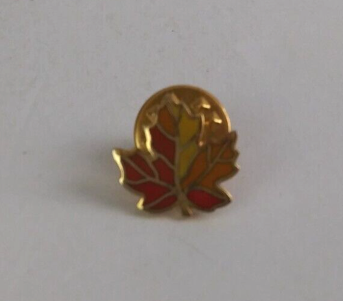 Vintage Beautiful Tiny Colorful Fall Maple Leaf Lapel Hat Pin | eBay