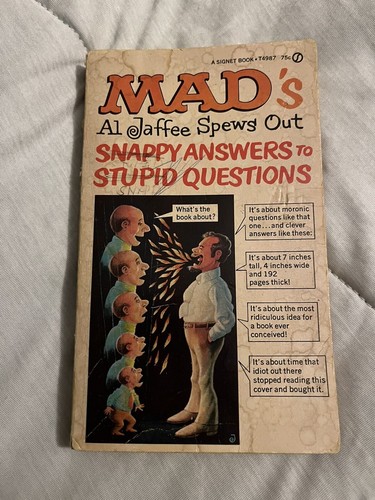Vintage 1968 Mad Magazine’s Snappy Answers To Stupid Questions Book Al ...