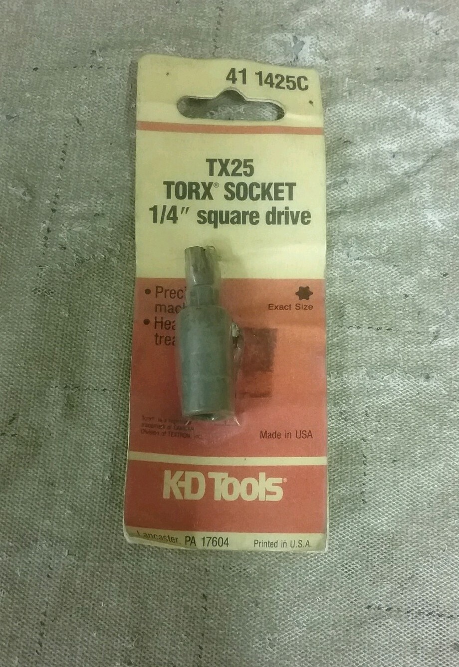 New K-D Tools TX25 TORX Socket 1/4" Sq. Dr. 41 1425C (411425C) | eBay