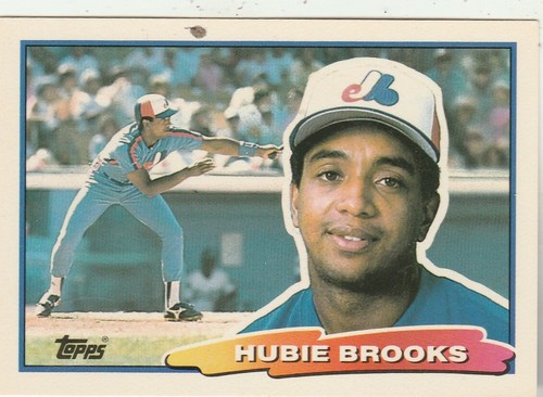 FREE SHIPPING-MINT-1988 Topps Big Montreal Expos #81 Hubie Brooks ...