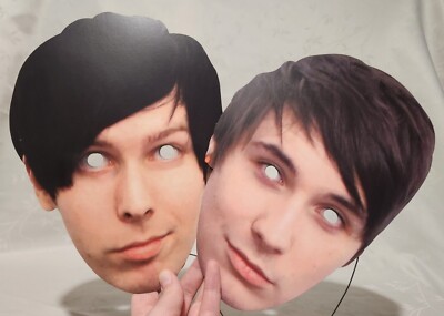 NEW Dan (DanIsNotOnFire) & Phil (AmazingPhil) Masks | eBay