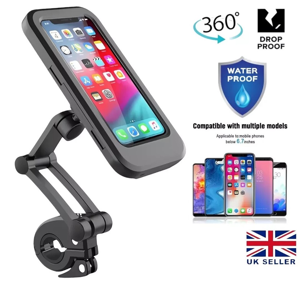Motorbike Phone Holder Bike Phone Mount Case for Motorcycle Scooter ...