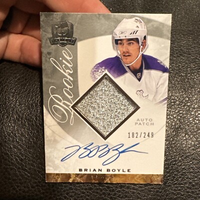 08-09 UD Upper Deck The Cup Brian Boyle /249 Rookie Patch Auto Kings SP ...