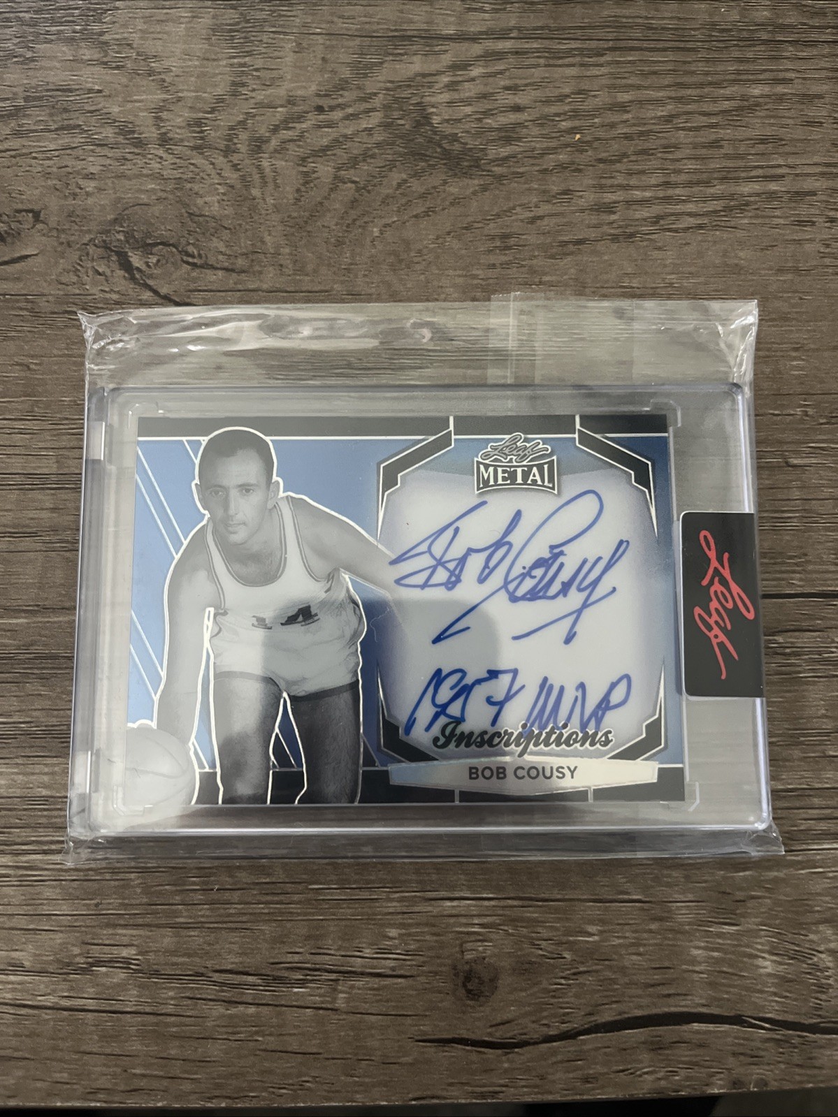 2024 Leaf Metal Inscriptions Bob Cousy Autograph "1957 MVP" Celtics MH1 ...