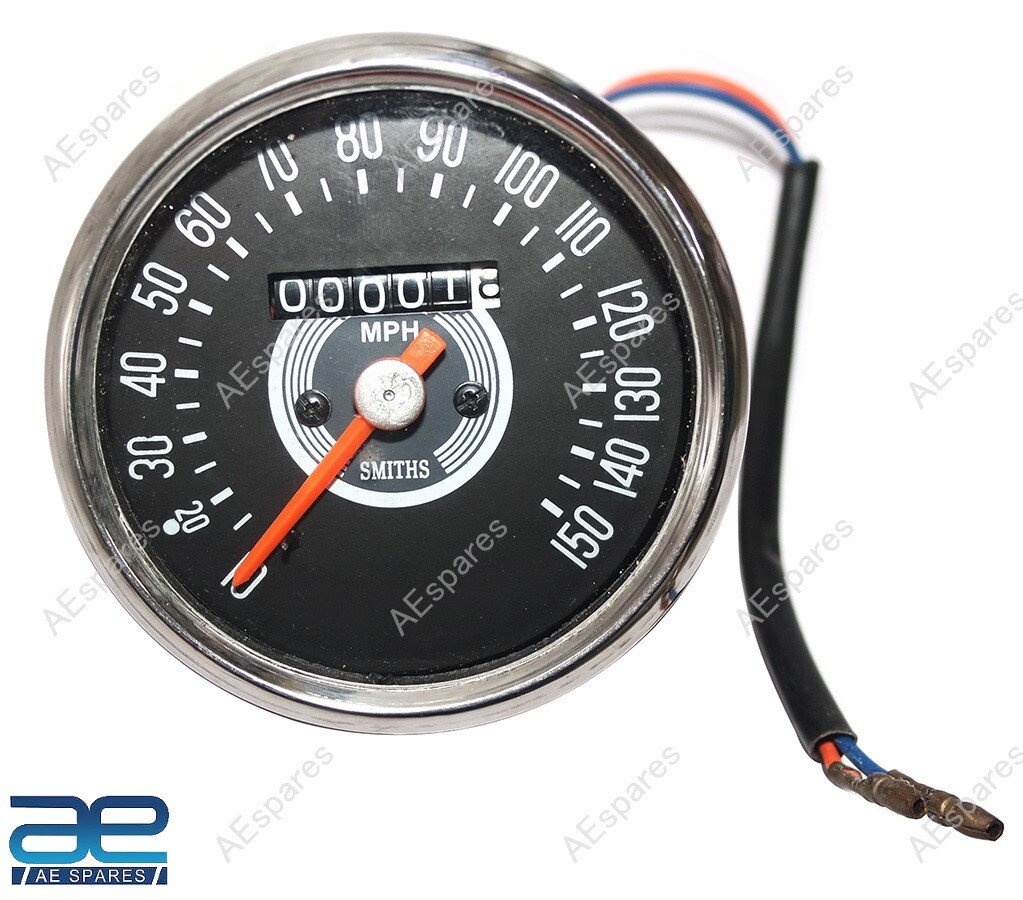 Replica Smiths 150 MPH Speedometer Black For Triumph Norton BSA ...