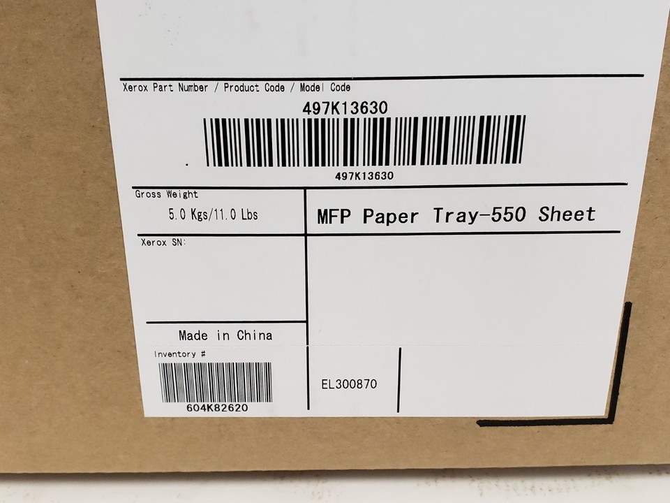 Xerox Paper Tray 497k13630 550 sheets paper tray | eBay