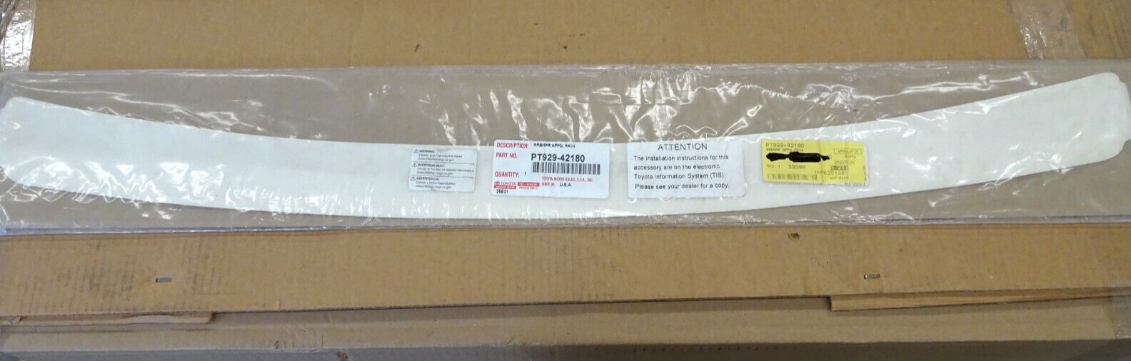 NEW OEM Toyota Rav-4 Rear Bumper Applique PT929-42180 | eBay