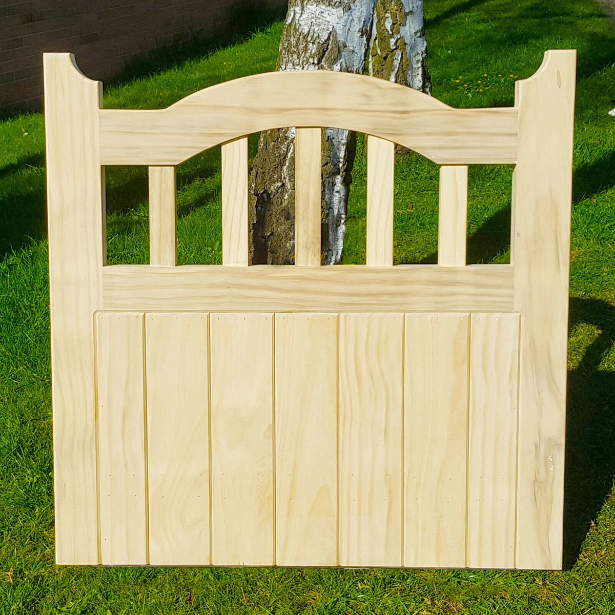 Mission Style Wooden Garden Gate