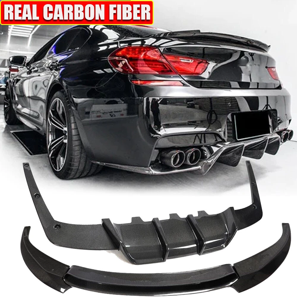 Купить Ибей | Body kit REAL Carbon Front Lip Rear diffuser For BMW F06 ...