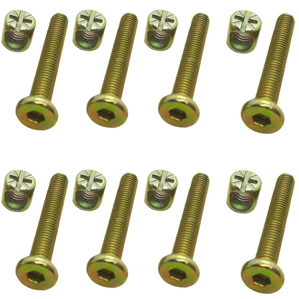 10Pcs Metal Hex Socket Screw M6X100mm for Furniture Cots Beds Chair | eBay