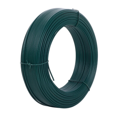 Tension Wire Straining Line Galvanised Steel PVC Coated Wire Fencing 25 ...