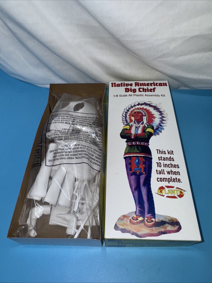Native American Big Chief Plastic Model Kit P271-1/8 Scale Atlantis New ...