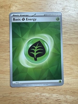 Rev Holo Grass Energy SVE 009 Pokemon Prismatic Evolutions | eBay