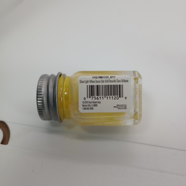 Testors Enamel Gloss Light Yellow Paint 0.25 fl oz 7.4 ml Model Hobby ...