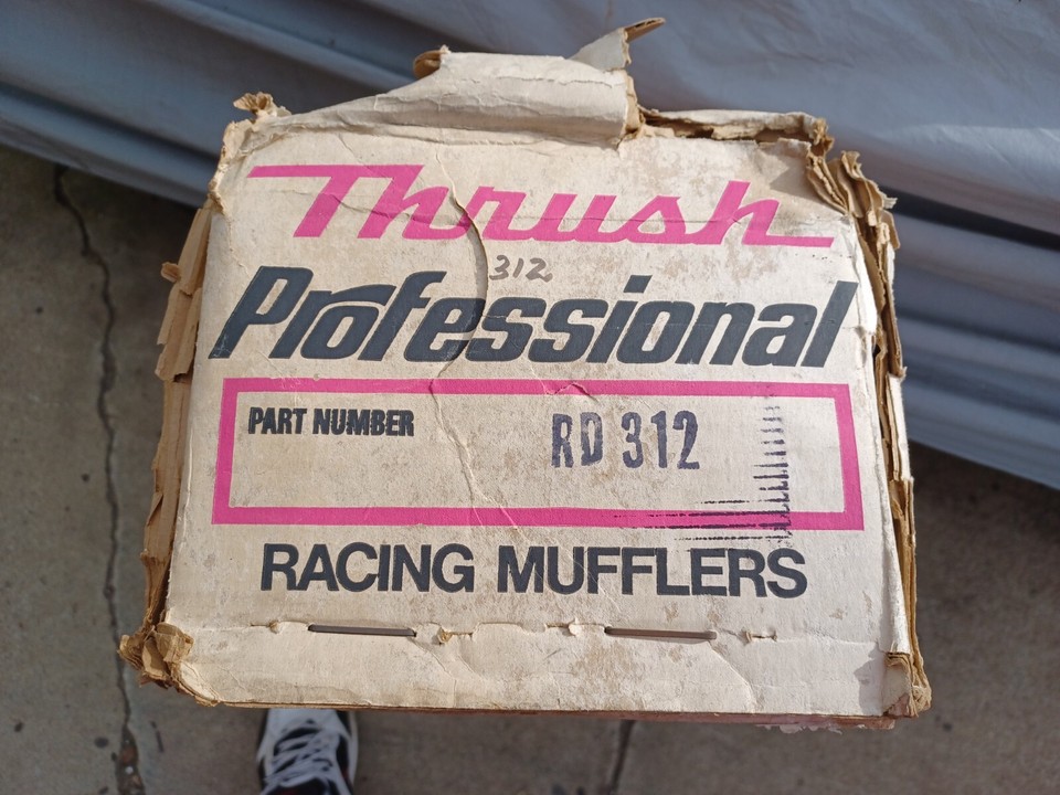 VINTAGE THRUSH Professional Racing Mufflers RD312 SET | eBay