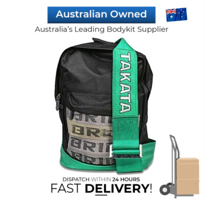 JDM BAG BACKPACK BRIDE TAKATA HARNESS RACING DRIFT RACE TRACK SCHOOL ...